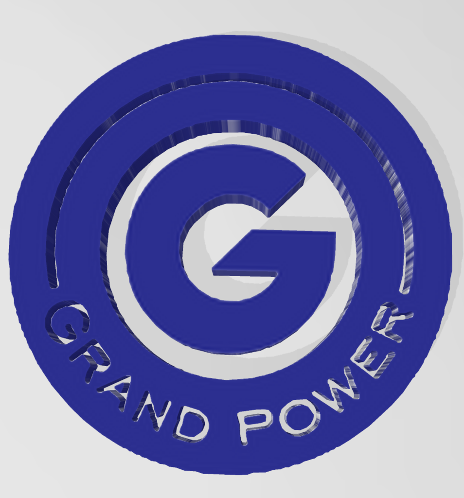 Arquivo grátis STL Logotipo de Grand Power 🚩 ・design para impressão 3D ...