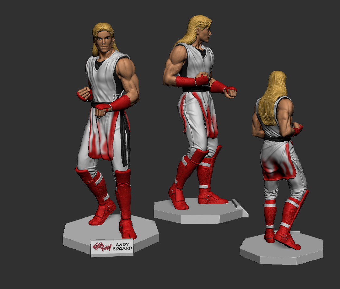 👽 Andy Bogard Fatal Fury・ 3D File for ・Cults