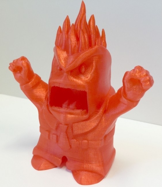 😡 Inside Out: Anger with flames・Free STL File for ・Cults