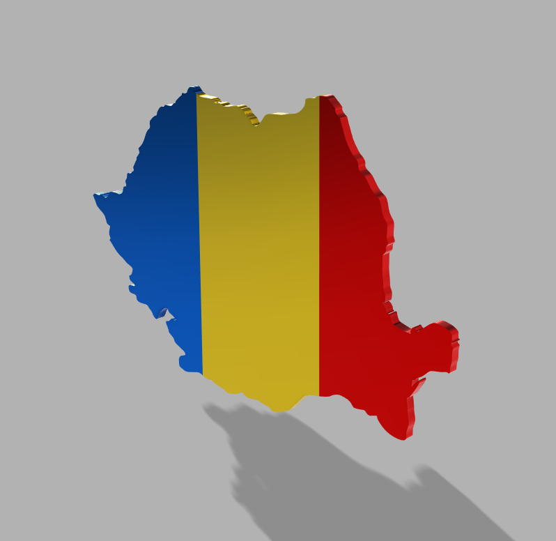 STL file Flag of Romania 🇷🇴 ・Template to download and 3D print・Cults