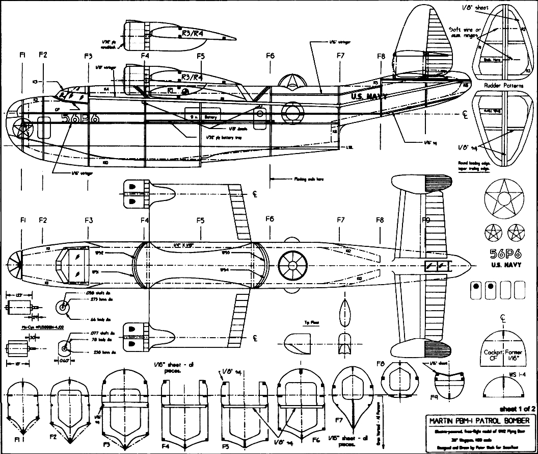 🛩️ Hydroplane MARTIN PBM 3D Mariner・ STL File for ・Cults