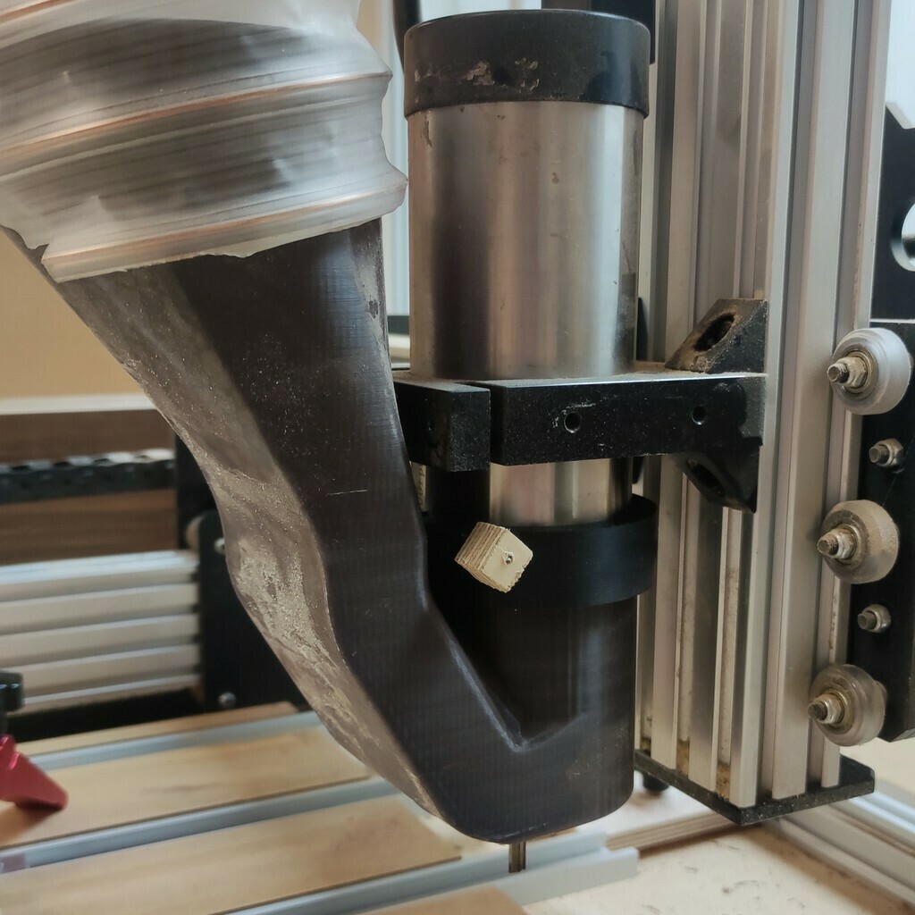 Free 3D file CNC 65mm Spiindel dust extraction 100mm 🌬️ ・Design to ...