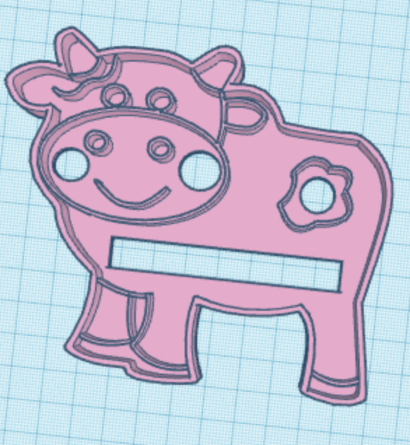 🐄 cow cookie cutter・Free STL File for ・Cults