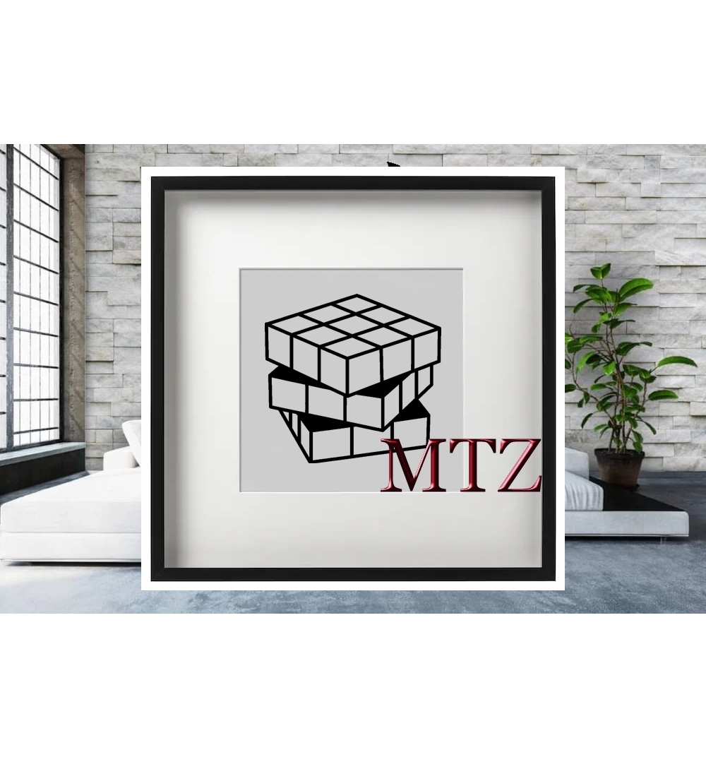 Archivo STL gratis ESCULTURA MURAL DEL CUBO DE RUBÍ 2D 🏠 ・Modelo para ...