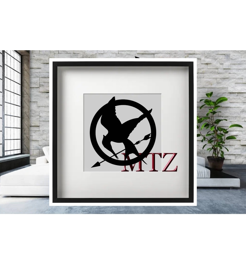 Free STL file Hunger Games WALL SCULPTURE 2D 🗿・3D printer model to ...