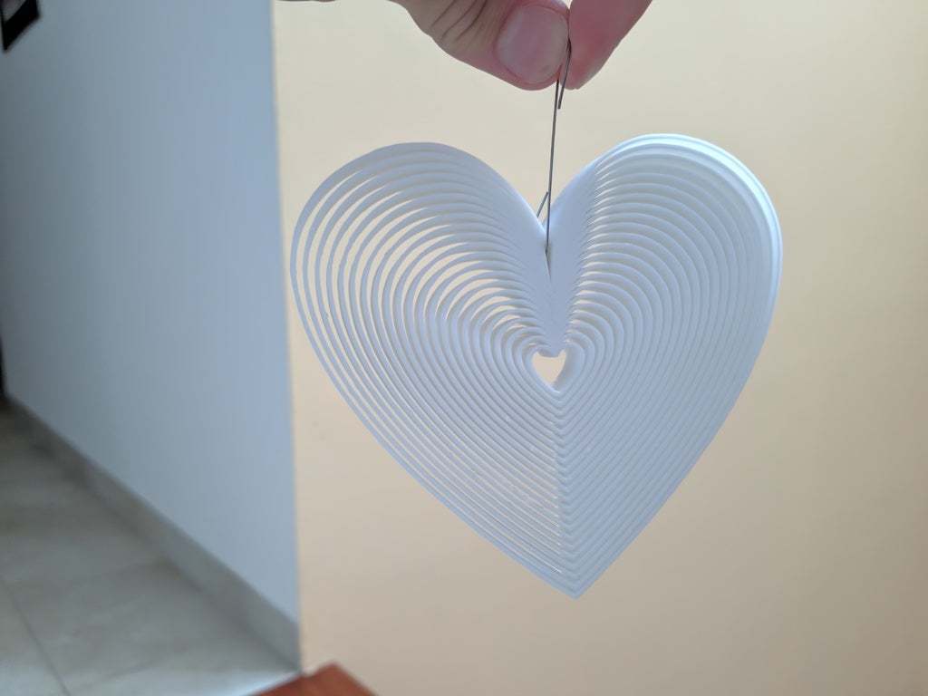 Free STL file Trippy Heart Deco 💜 ・3D printer model to download・Cults