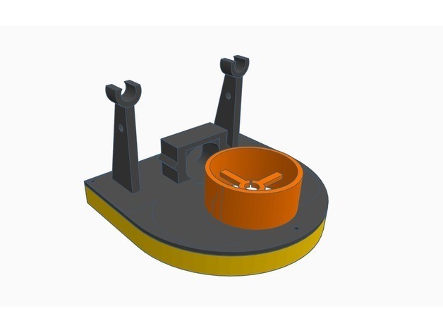 Free STL file Tiny Whoop Hovercraft - 3 motors version V2 📱 ・Model to ...