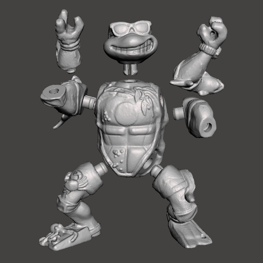 STL file TMNT SURFER MIKE VINTAGE ( TEENAGE MUTANT NINJA TURTLES) 🥷 ・3D ...