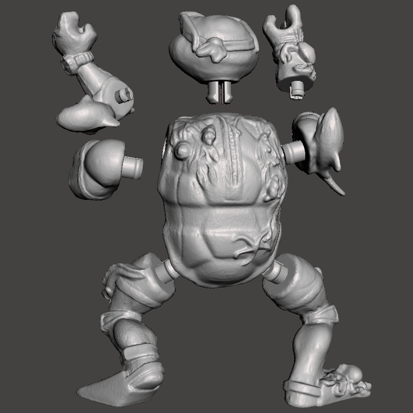 STL file TMNT SURFER MIKE VINTAGE ( TEENAGE MUTANT NINJA TURTLES) 🥷 ・3D ...