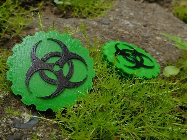 Free STL file Bio Hazard Coin 🪙 ・Design to download and 3D print・Cults