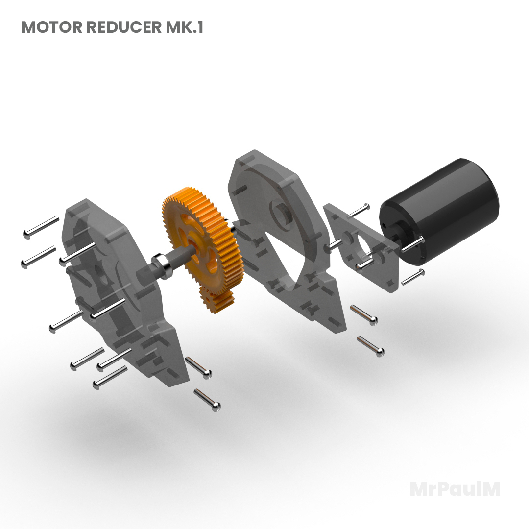 🔫 Motor reducer MK.1 VER.1.1・Free STL File for 3D printing・Cults