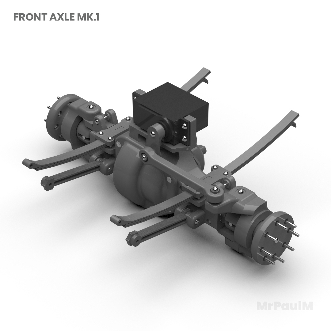 🚚 Front axle MK.1・ 3D File for 3D printing・Cults