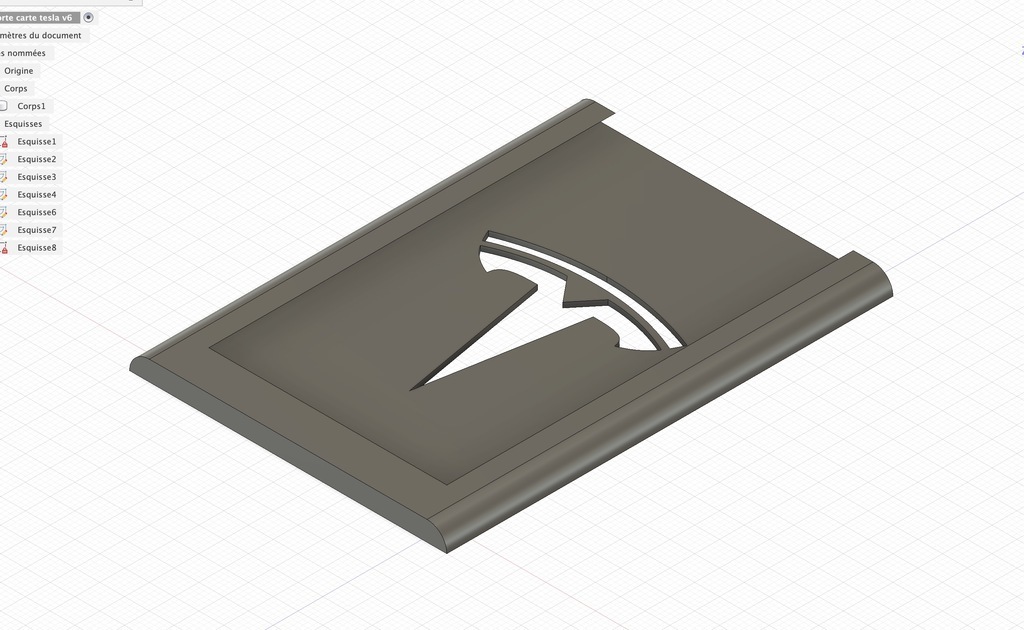 Free 3D file Tesla Wall Key card holder / Support Mural pour carte clef ...