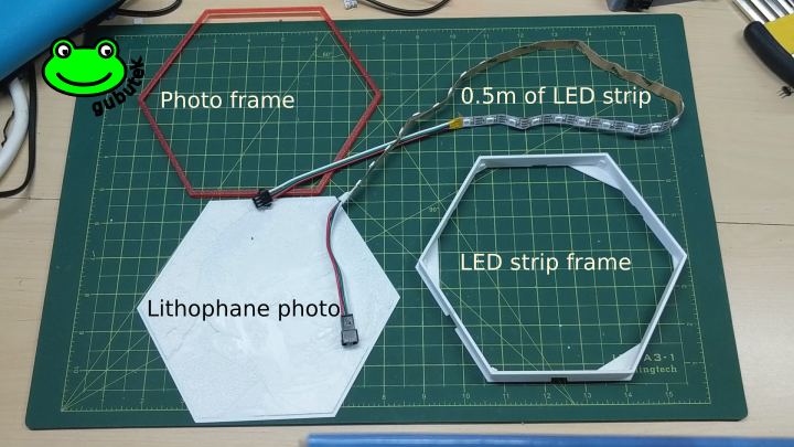 🧞‍♂️ Lithophane Hexaleaf LED panel・Free STL File for ・Cults