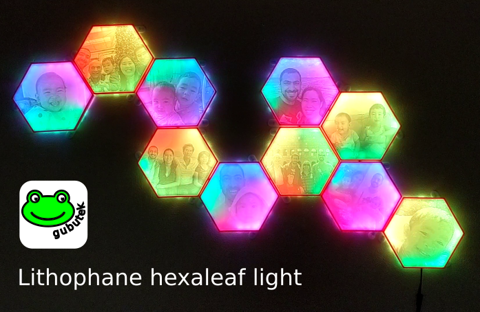 🧞‍♂️ Lithophane Hexaleaf LED panel・Free STL File for ・Cults