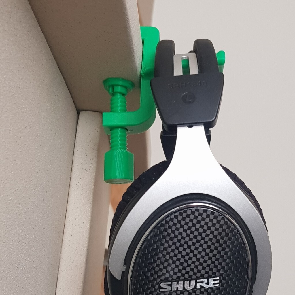 Free STL file Headphone Hanger Elite Clamp version 🎧 ・3D printable ...