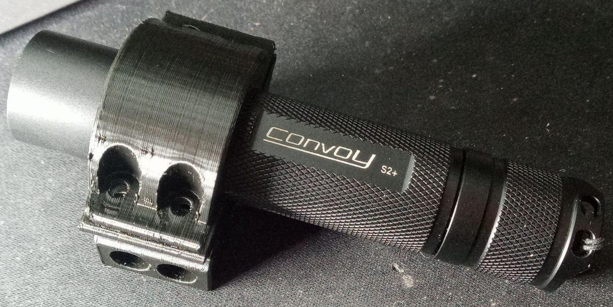 🔦 Picatinny & M Lok flashlight mount v3・Free STL File for ・Cults