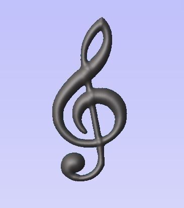 Archivo STL gratuito Clave de sol 🏠 ・Objeto imprimible en 3D para ...