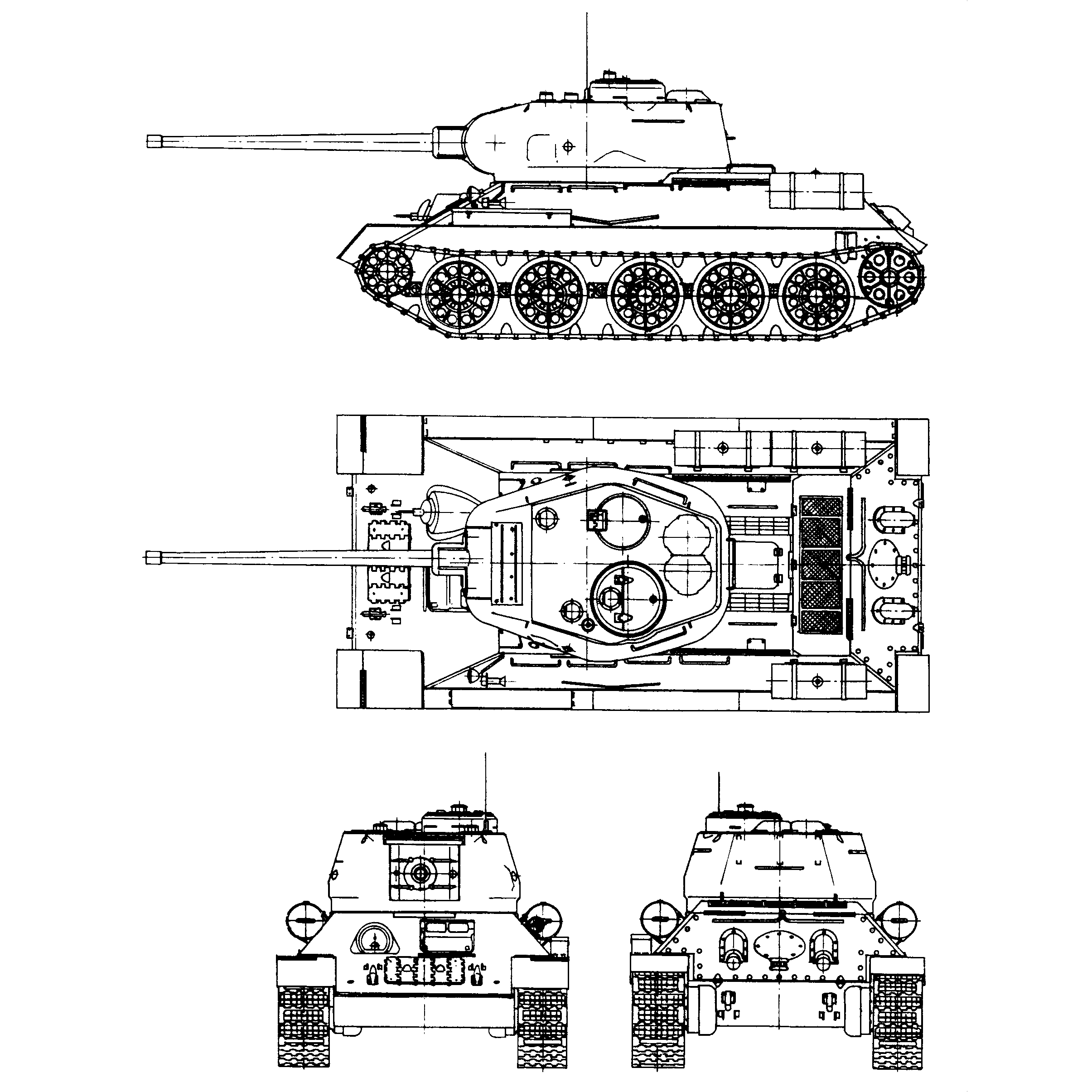 Archivo STL gratis T34-85 👽 ・Plan de la impresora 3D para descargar・Cults