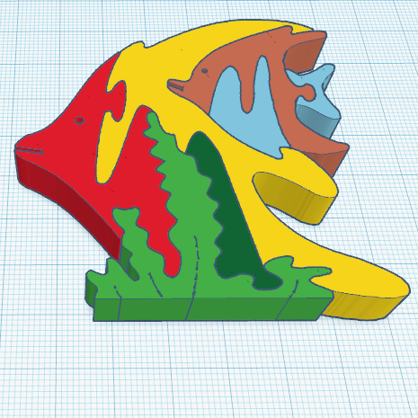 Free STL file Fish Puzzle 🐠 ・3D print design to download・Cults