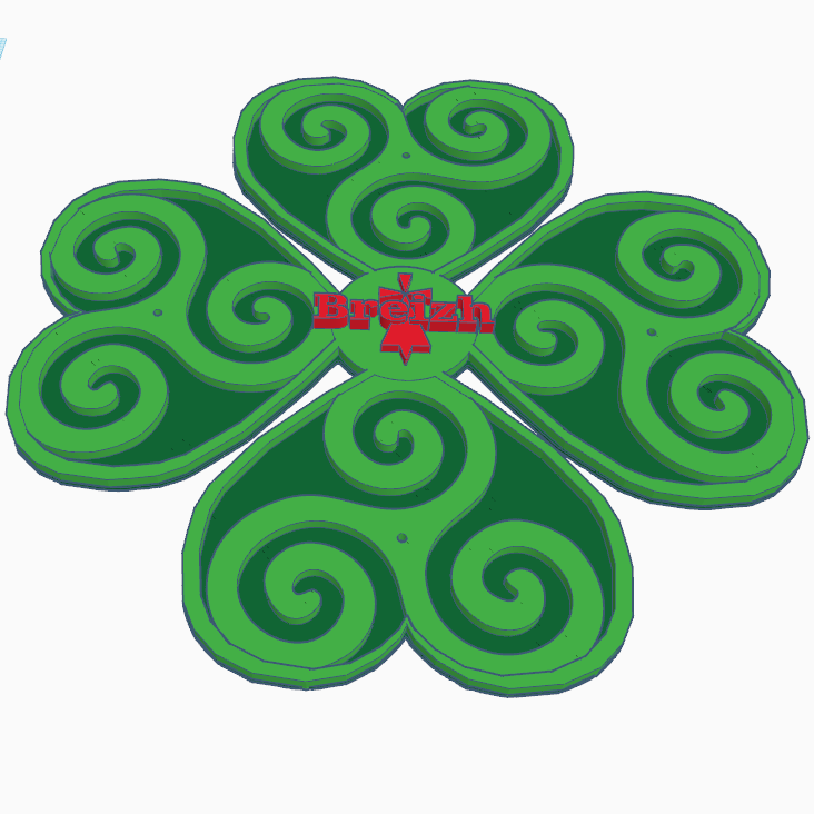 Free STL file TREFLE CELTE 🎨 ・3D print object to download・Cults