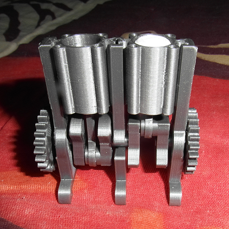 👽 In-line 4T multi-cylinder engine kit・Free STL File for ・Cults