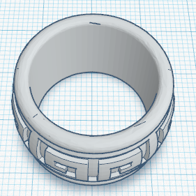 Free STL file Aztec Ring 💍 (SCAD)・Model to download and 3D print・Cults