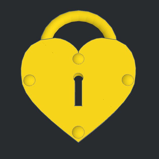 Free STL file Padlock of Love ️‍🔥 ・3D printable model to download・Cults