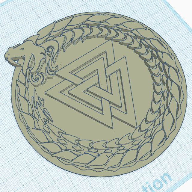 Free STL file Valknut and Snake 🐍 ・3D printable object to download・Cults