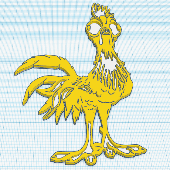 🐓 HeiHei, Disney's funny rooster・Free STL File for ・Cults
