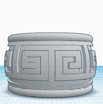 Free STL file Aztec Ring 💍 (SCAD)・Model to download and 3D print・Cults