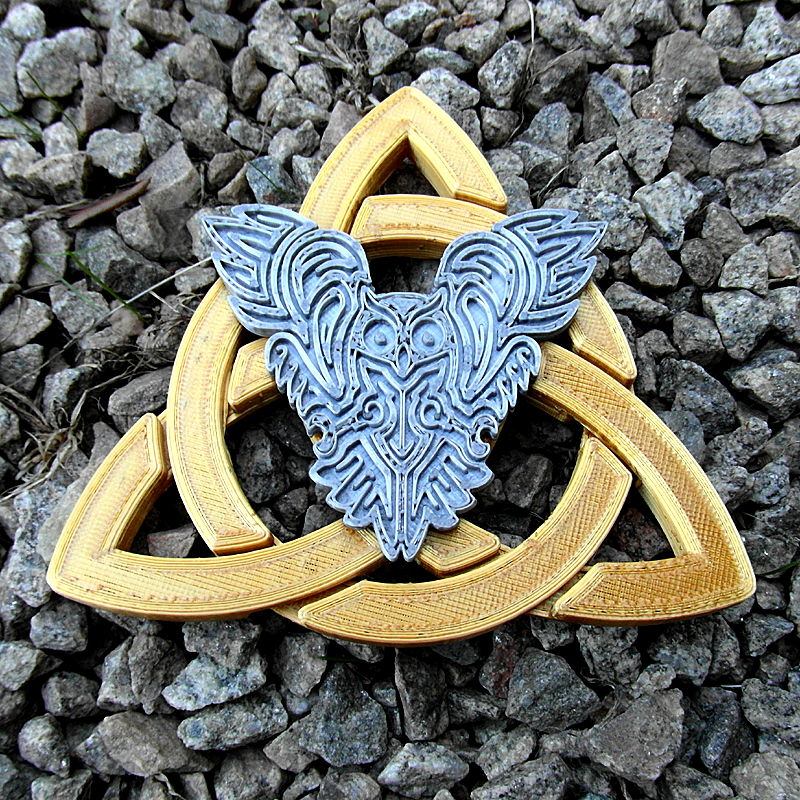 Free STL file HIBOU on TRIQUETRA 🦉 ・3D printable model to download・Cults