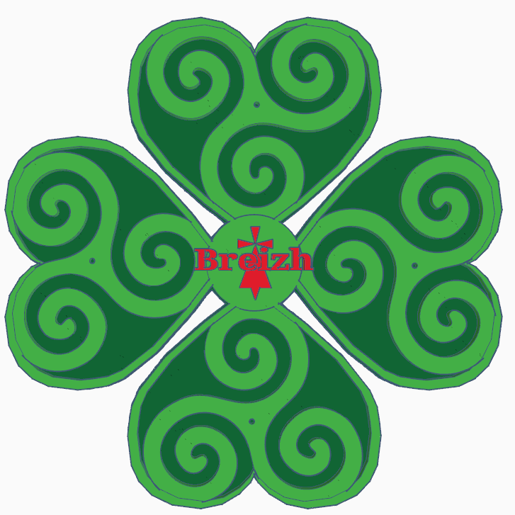 Free STL file TREFLE CELTE 🎨 ・3D print object to download・Cults