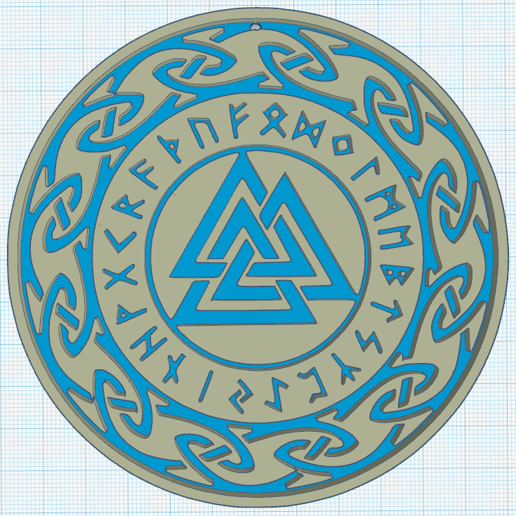 🎨 Valknut v3・Free STL File for ・Cults