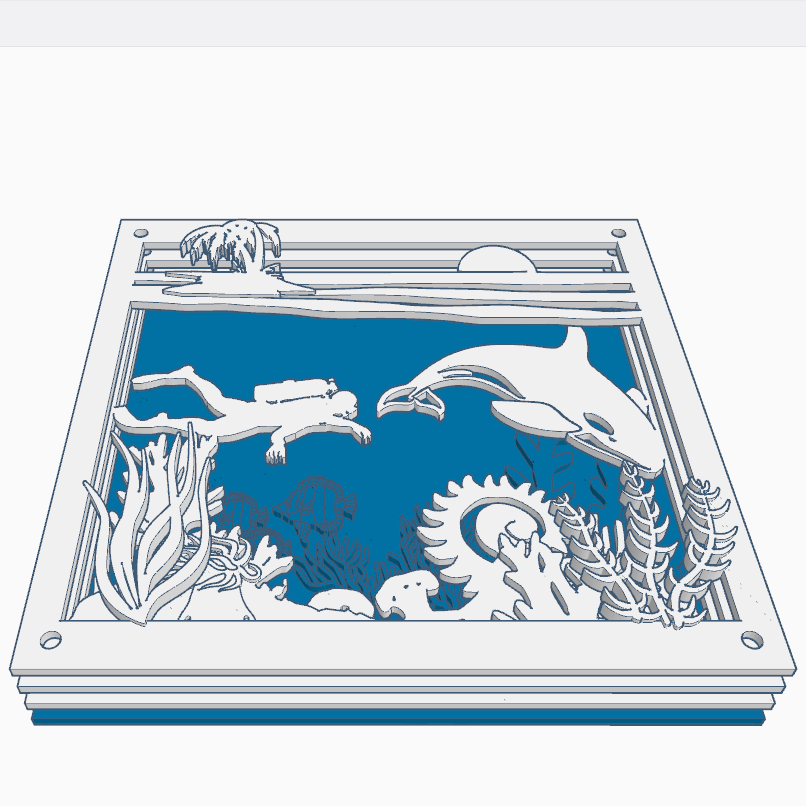 🌊 Ocean 3D・Free STL File for ・Cults