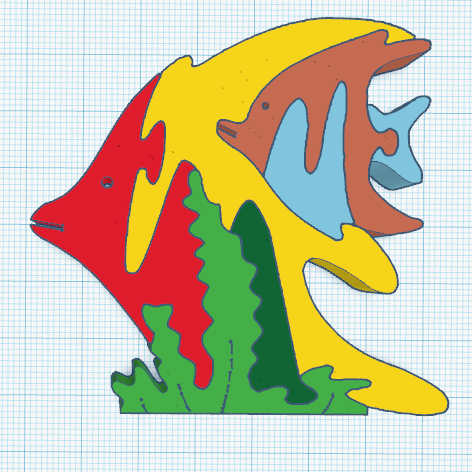 Free STL file Fish Puzzle 🐠 ・3D print design to download・Cults
