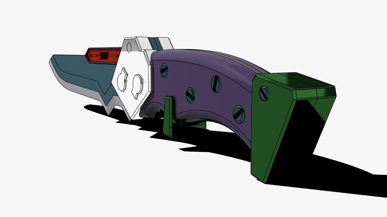 Archivo STL Cuchillo progresivo de la unidad Evangelion 01 👾 ・Plan de ...