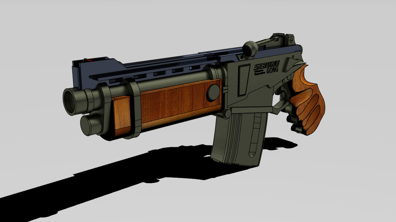 👻 Seburo GONG from "Appleseed" and "Ghost in the Shell"・ STL File for ...