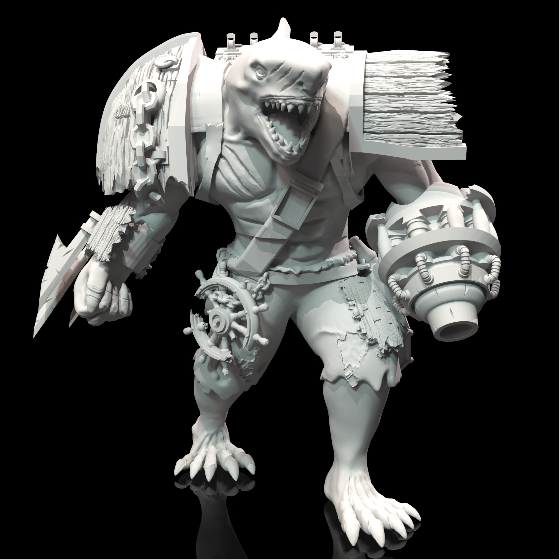 💂 Depth Guard - Envoy of the Deep. Pre-supported & Multipart・ 3D File ...