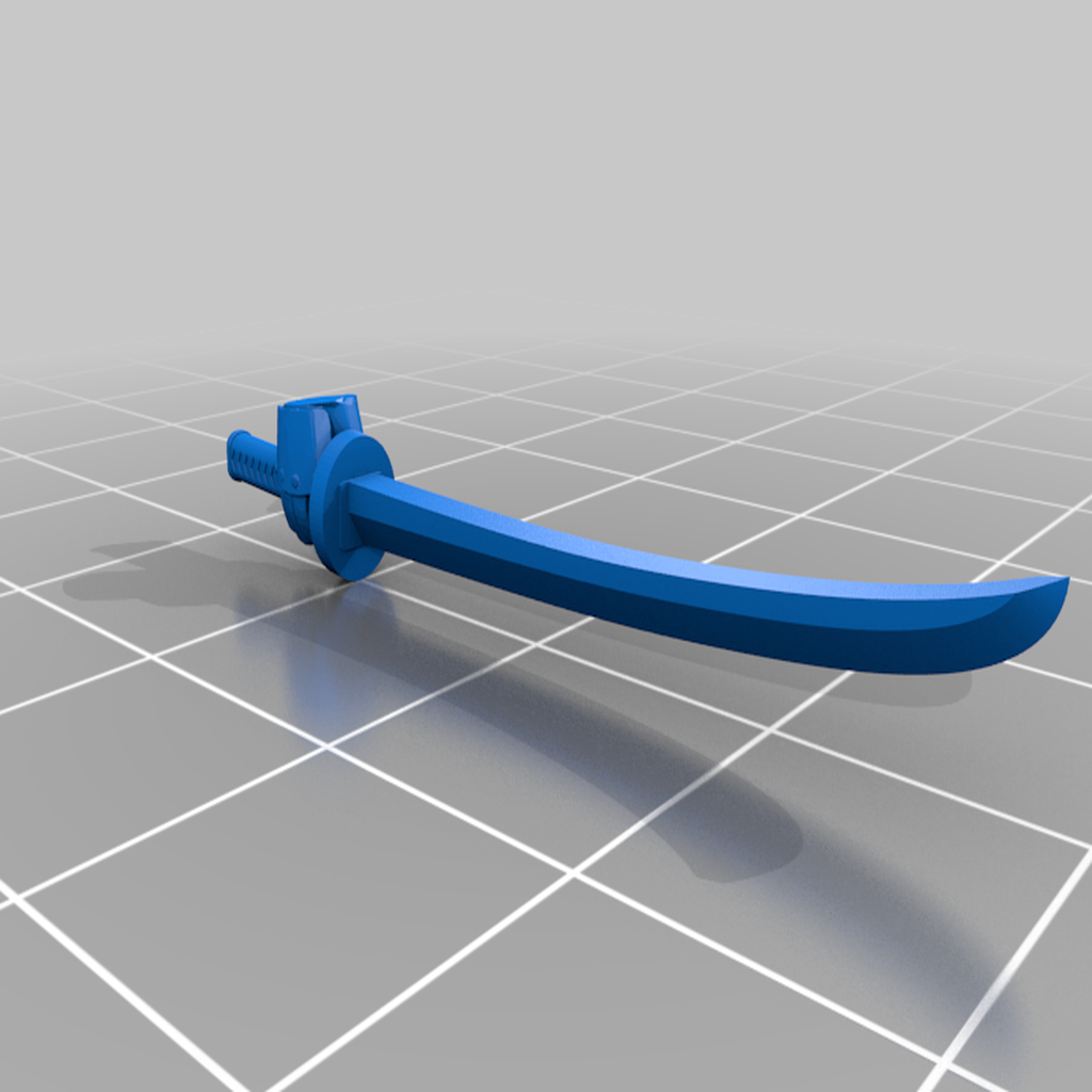 🛰 Space Warrior Katanas - Both Chain and Power editions!・Free OBJ File ...