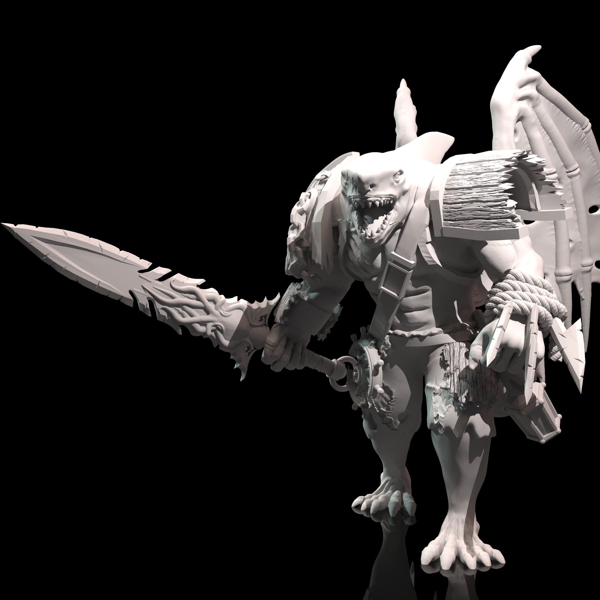 💂 Depth Guard - Envoy of the Deep. Pre-supported & Multipart・ 3D File ...