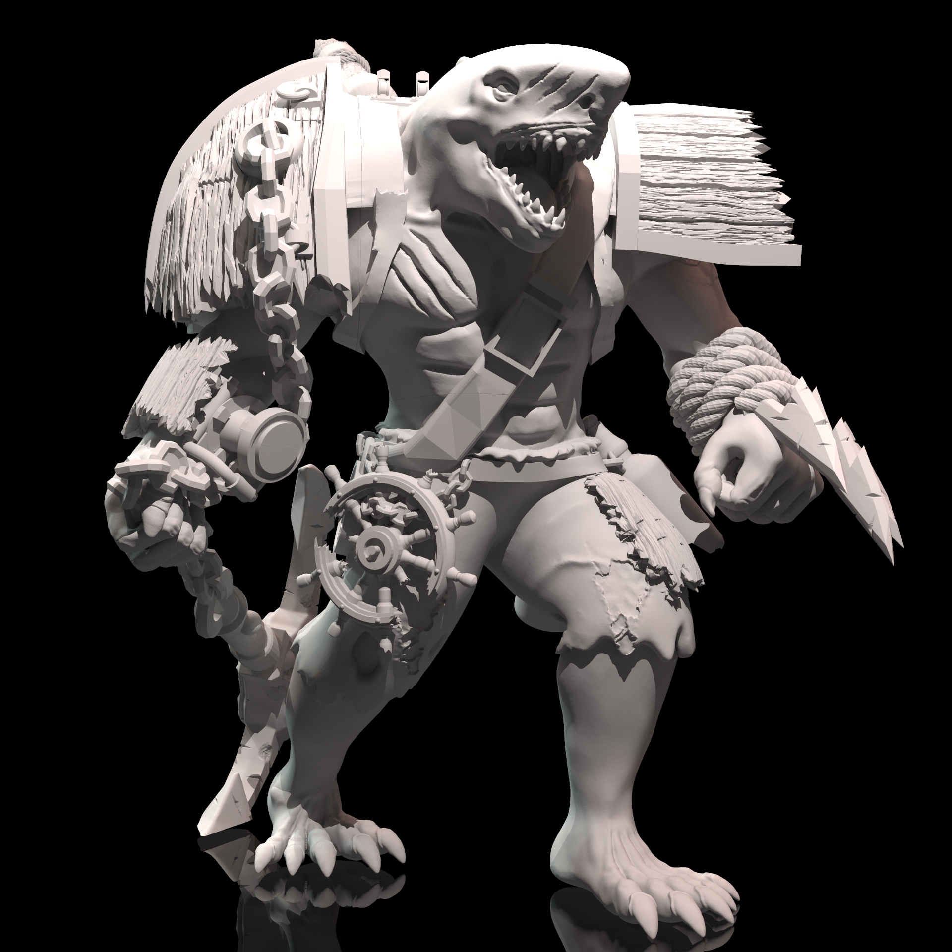 💂 Depth Guard - Envoy of the Deep. Pre-supported & Multipart・ 3D File ...