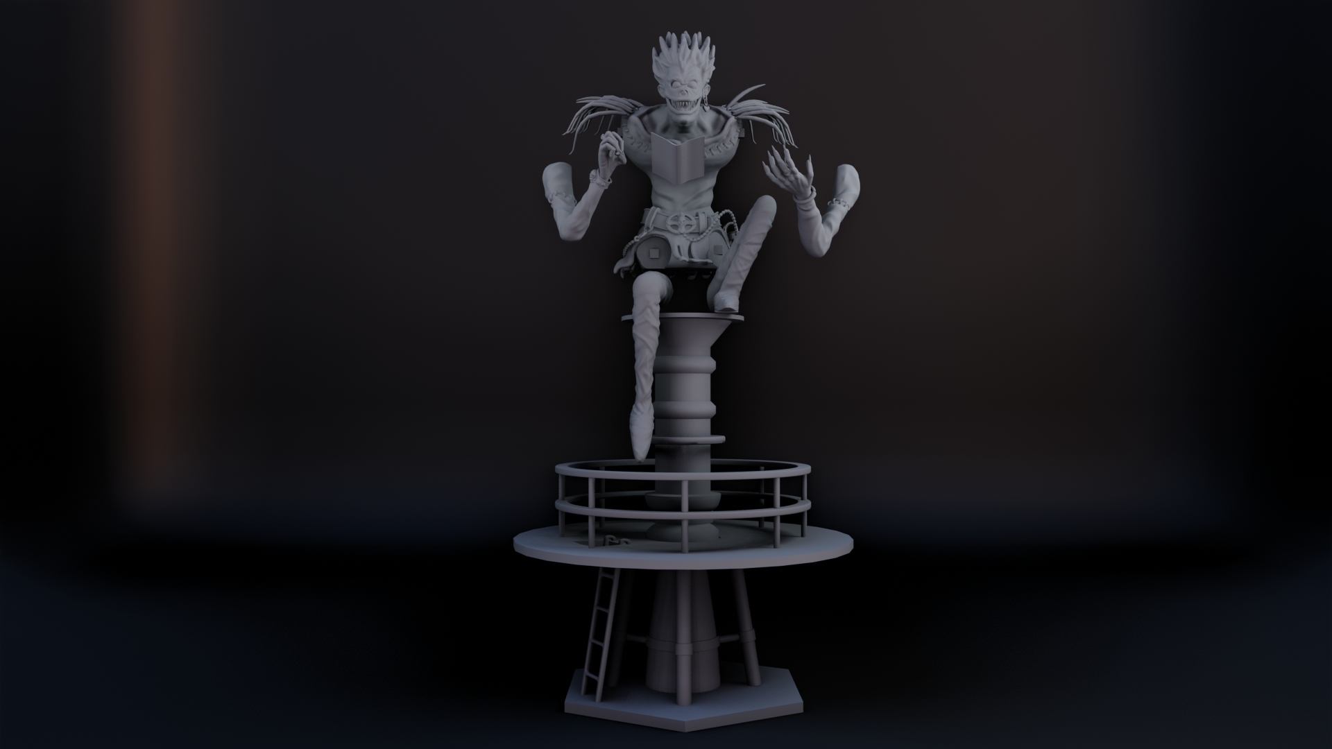 📚 Ryuk - The death of L- death note・ STL File for ・Cults