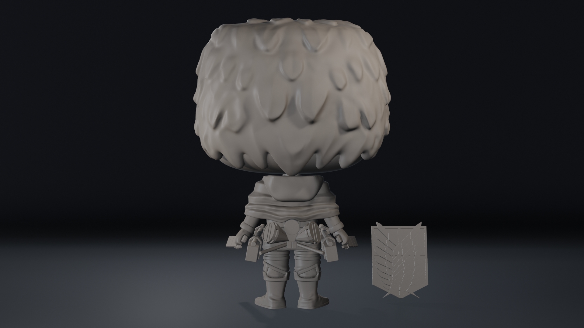 STL file Eren -Shingeki no Kyojin- funko pop 👽 ・3D printing model to download・Cults