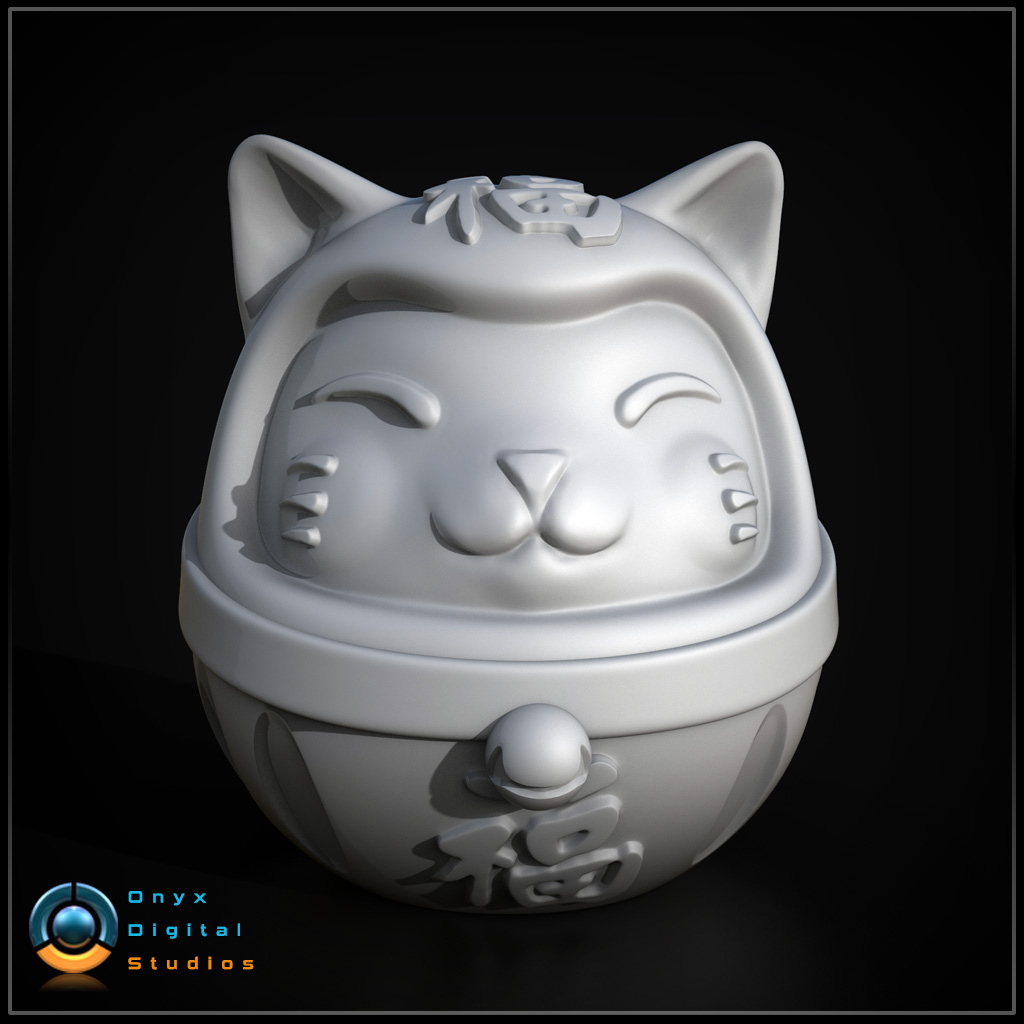 STL file Daruma - Cat 🐱 ・3D printer model to download・Cults