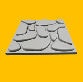 🏠 3D STONE PANEL・Free 3D File for ・Cults