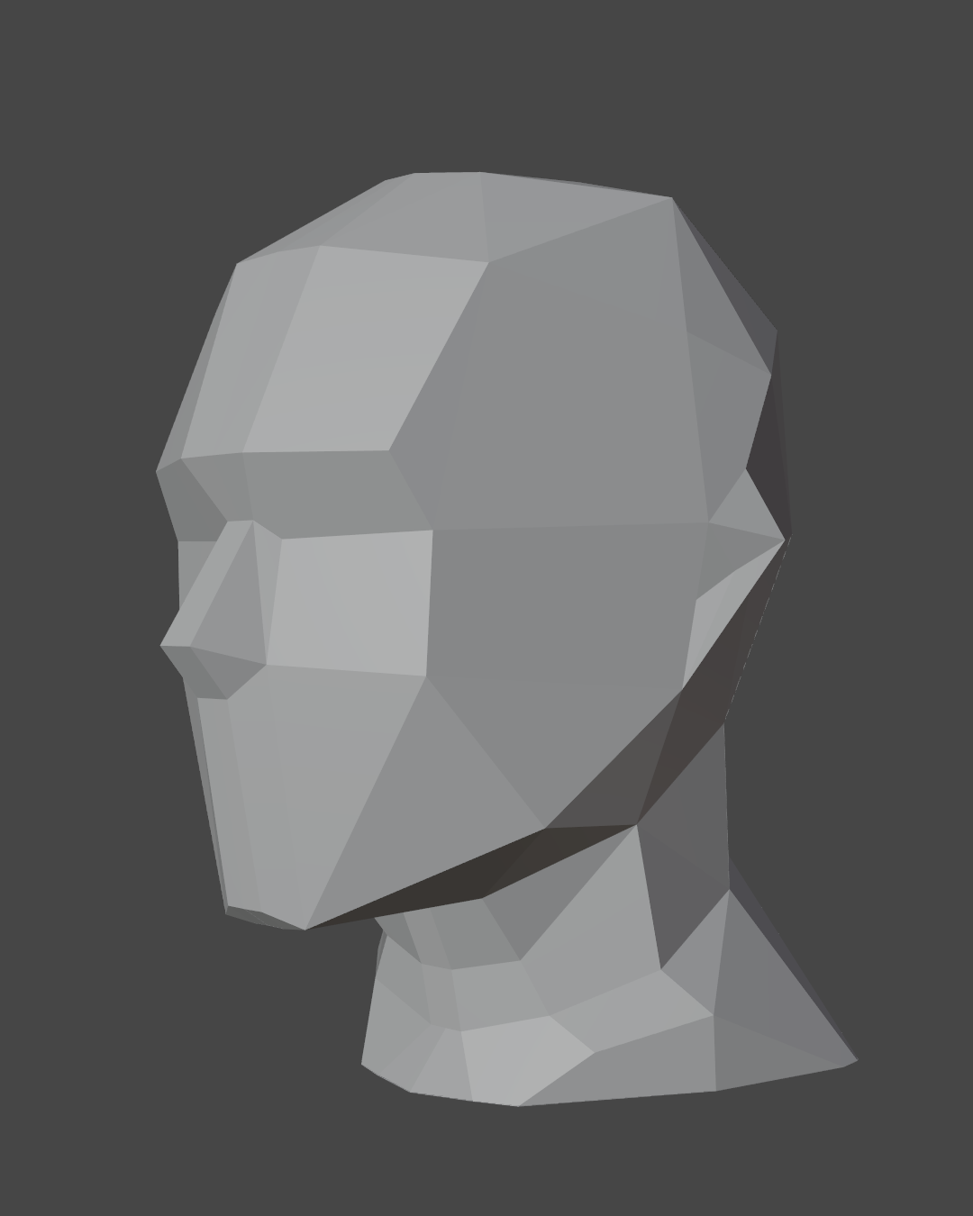 STL file Low Poly Head 🌐 ・3D print model to download・Cults