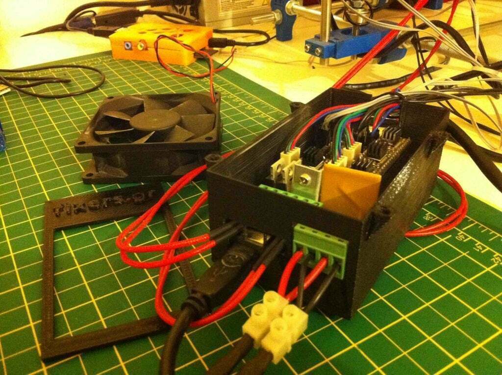 Free STL file RAMPS case with 80mm fan mount 🔧 ・3D printer design to ...