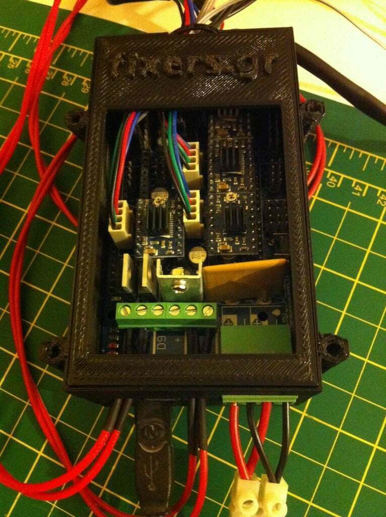 Free STL file RAMPS case with 80mm fan mount 🔧 ・3D printer design to ...