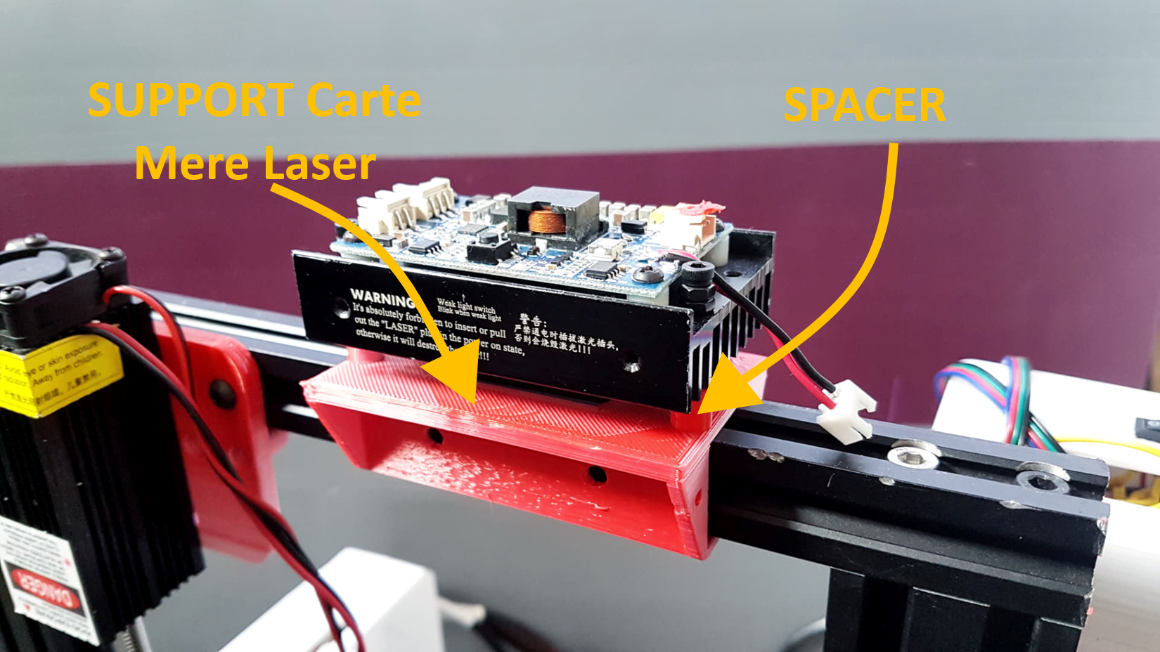 🔧 LASER module for ENDER3/CR10, AlfawiseU20/U30・Free STL File for ・Cults